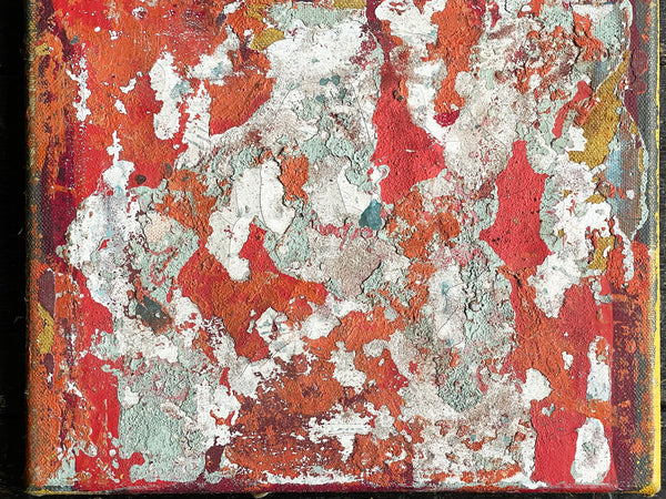 A Small Red Tone Abstract Artwork by Brian Morley Circa 1980 – Streett ...