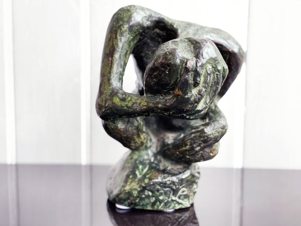A Bronze Sculpture of a Crouching Woman – Streett Marburg